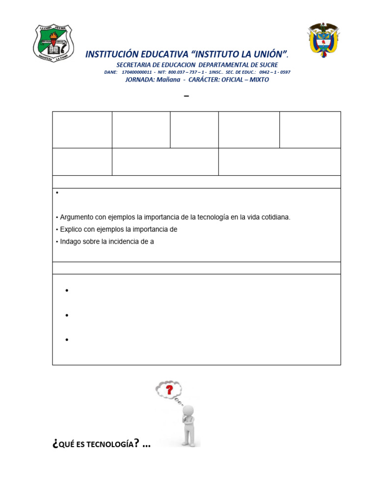 Taller de Tecnología para Sexto Grado | PDF