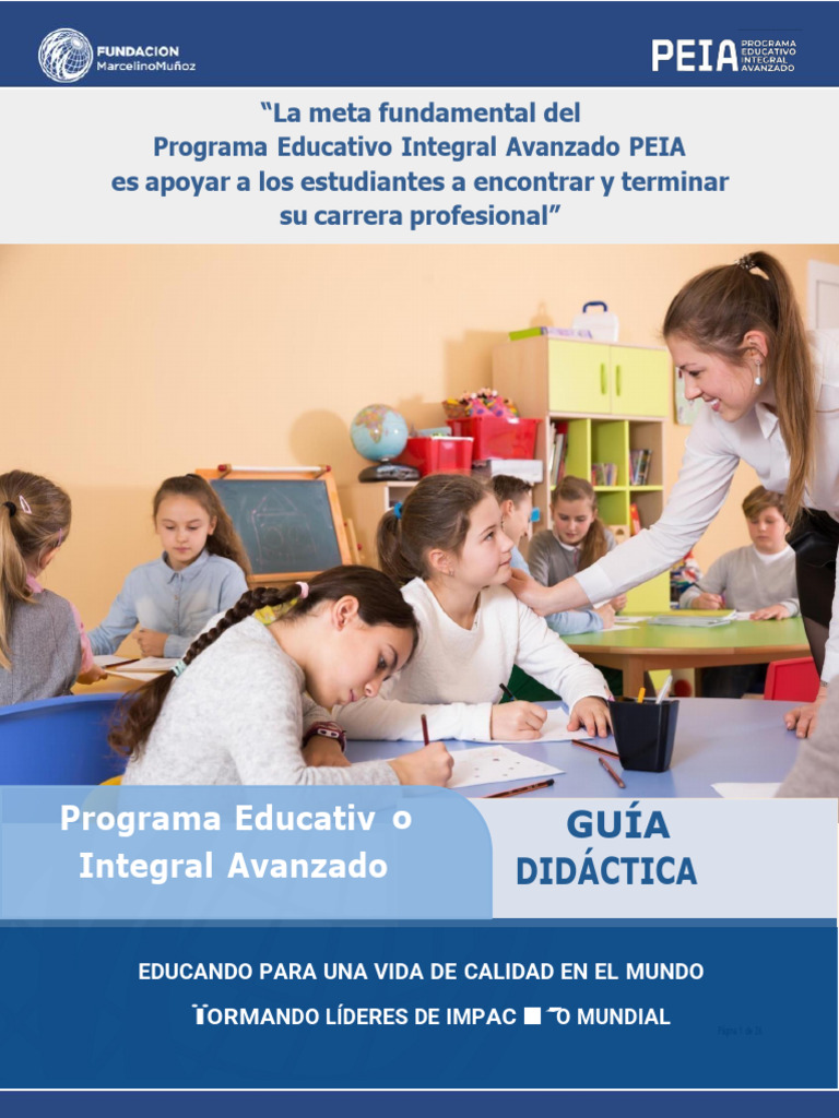 Programa Educativo Integral Avanzado | PDF | Enseñando | Diseño ...