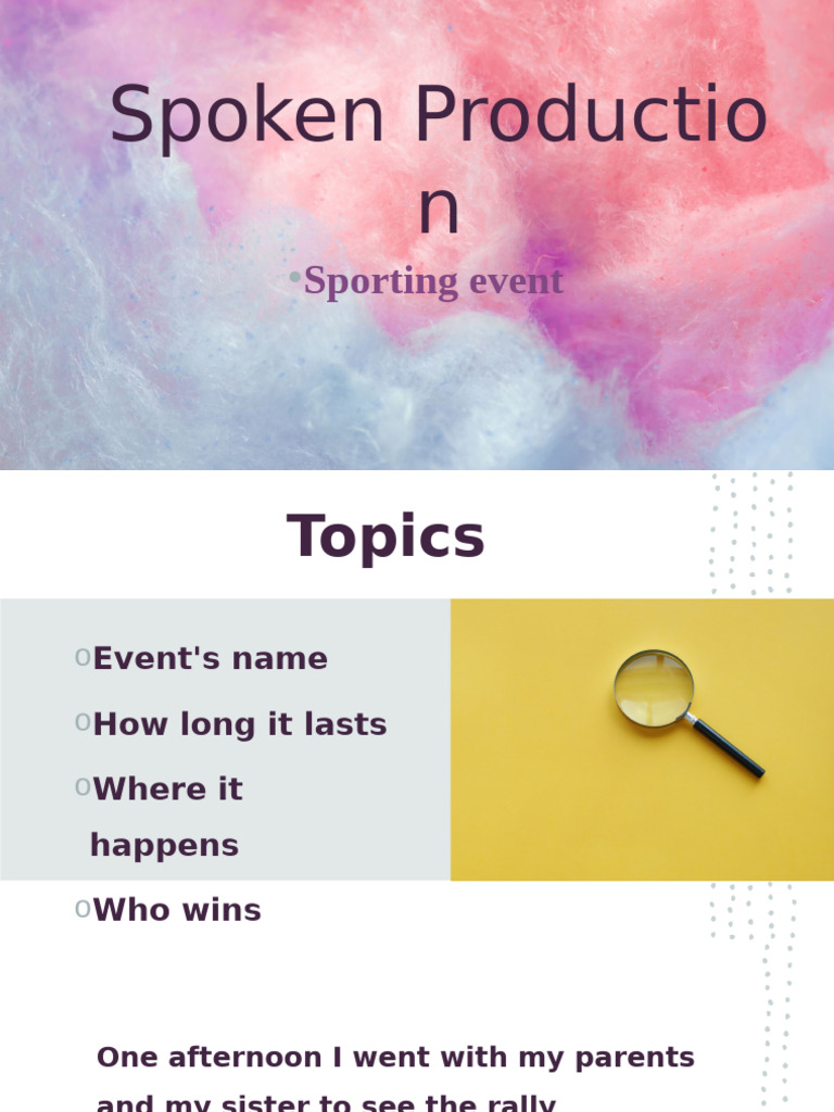 Spoken Production - Clara | PDF