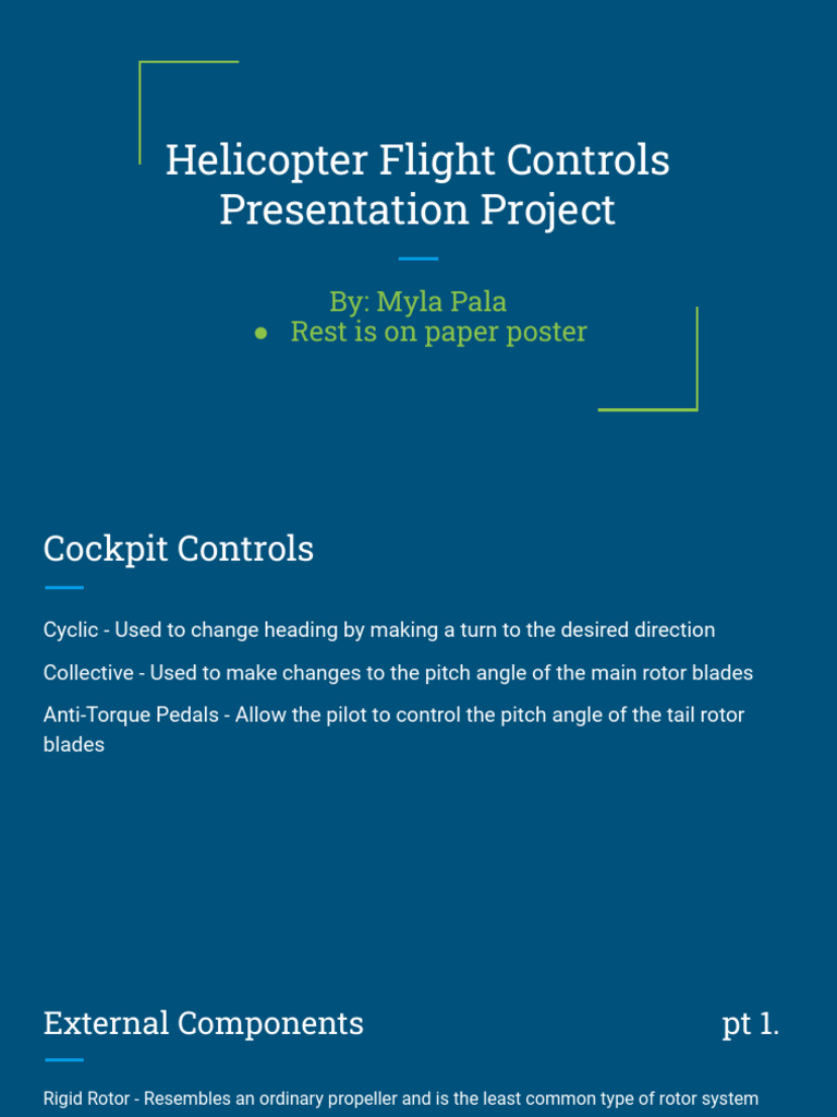 Helicopter Flight Control Systems Explained | PDF | Helicopter Rotor ...