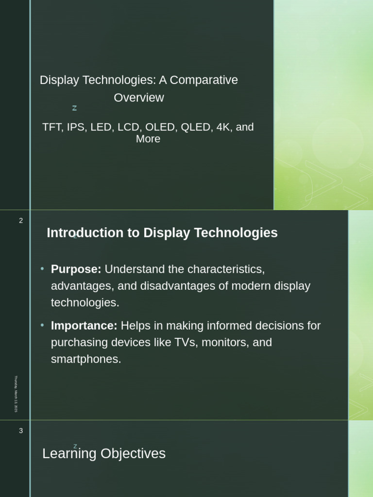 ALP 2 WK2 T2 - TFT, IPS, LED, LCD, (2) | PDF | Liquid Crystal Display | Oled