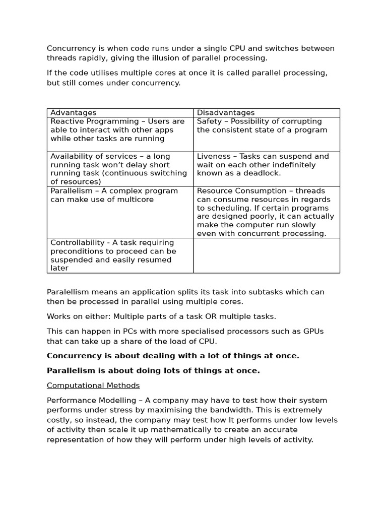 Concurrency vs. Parallelism Explained | PDF