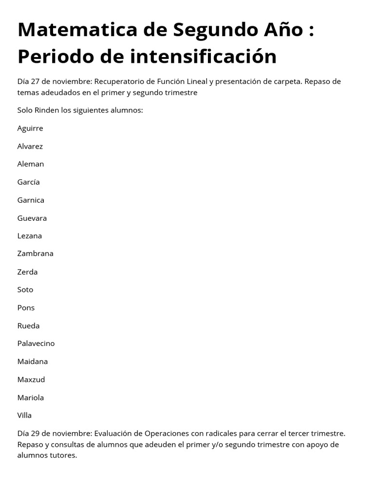 Matematica Periodo de Intensificación - 20241125 - 135640 - 0000 | PDF ...