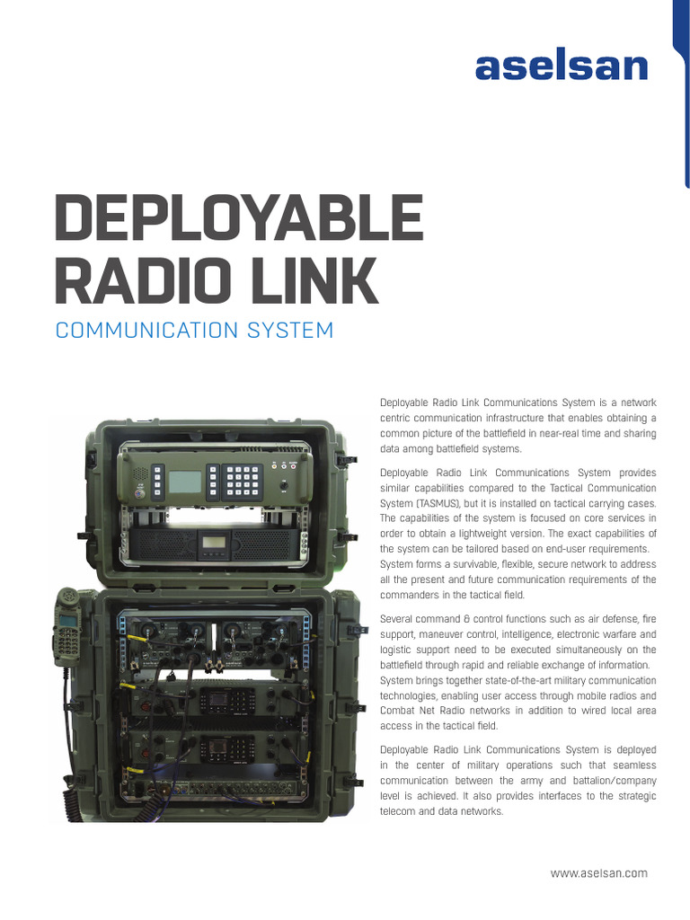 Deployable Tactical Communications System | PDF | Computer Network | Radio