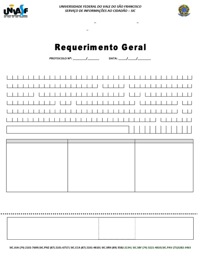 REQUERIMENTO GERAL | PDF | Brasil
