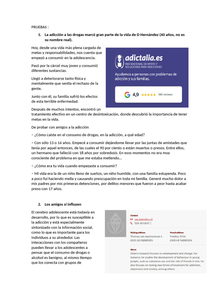 Prueba S | PDF | Cannabis (Droga) | Drogas