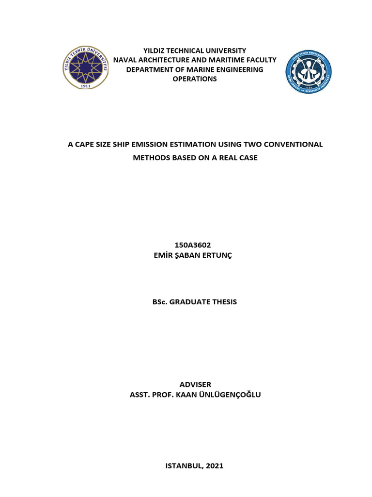 Cape Size Ship Emission Estimation Methods | PDF | Particulates ...