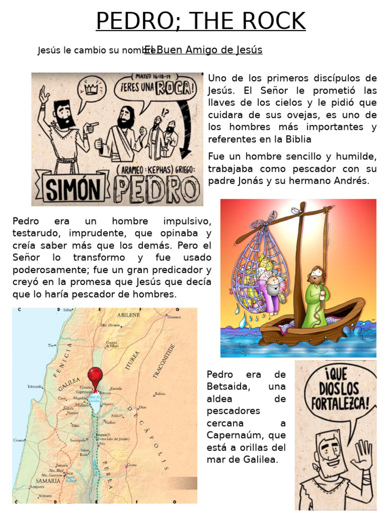 Pedro: Discípulo y Epístola de Fe | PDF | San Pedro | Jesús