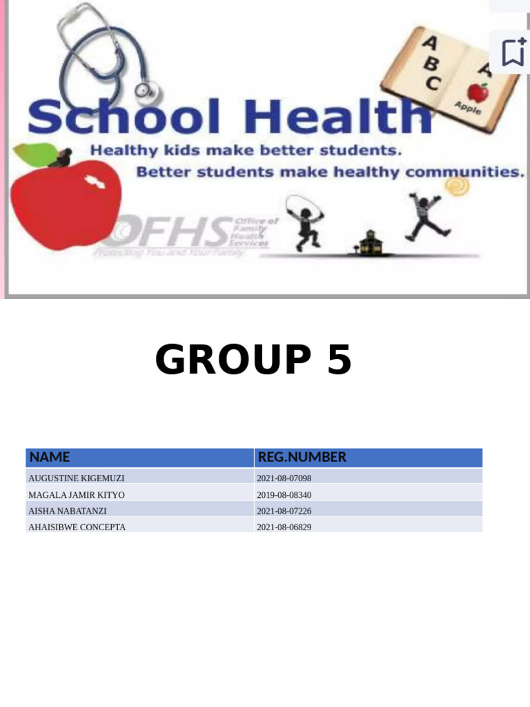 Overview of School Health Programs | PDF | Malaria | Health Sciences