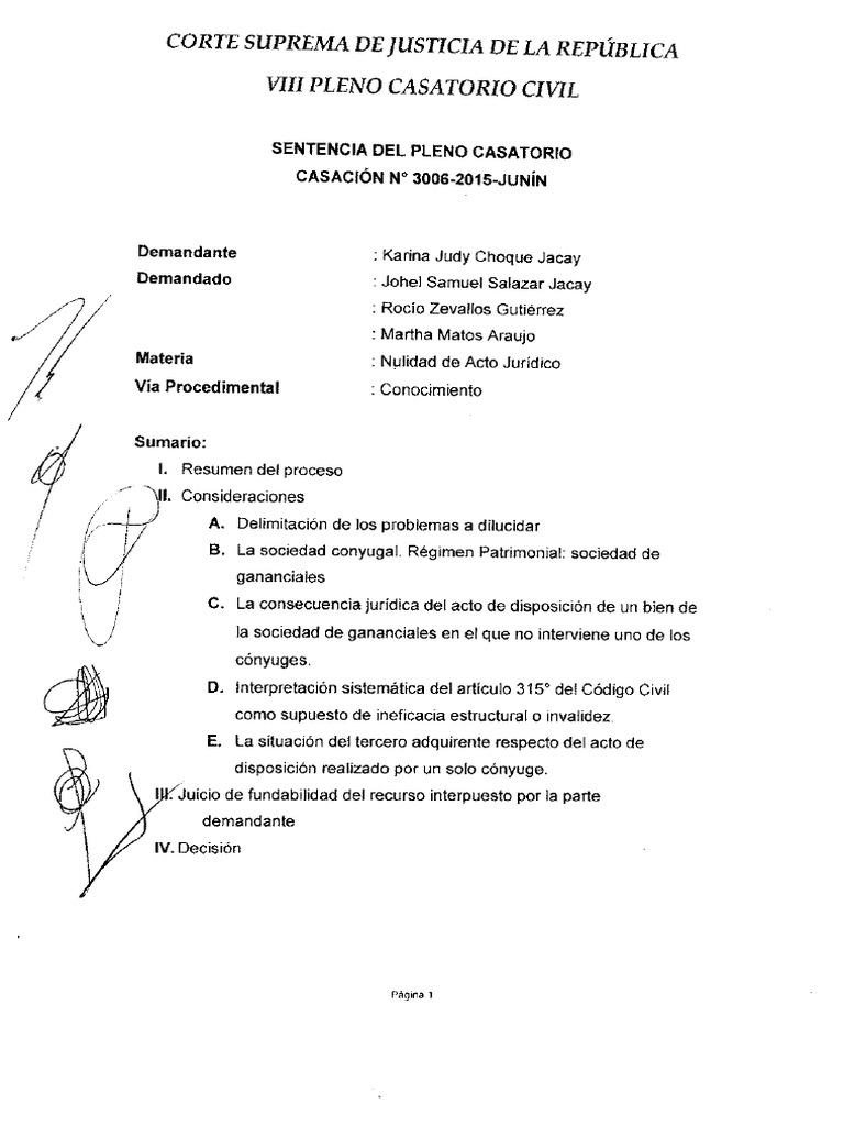 Sentencia de VIII Pleno Castorio Civil | PDF