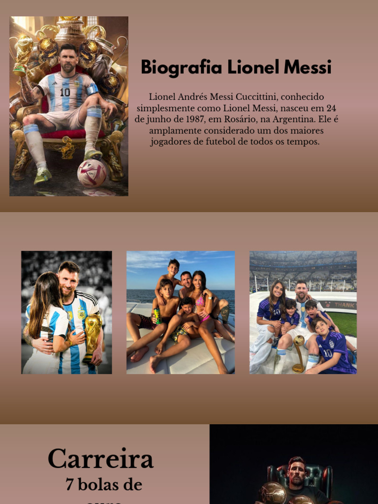Biografia de Lionel Messi | PDF