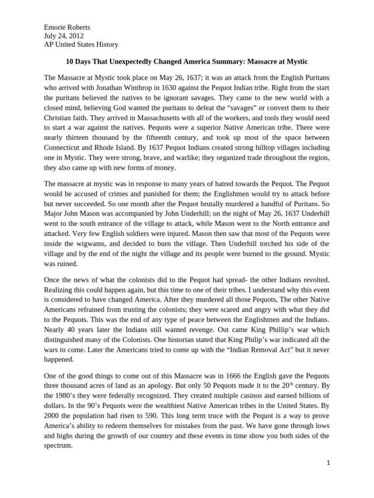 Key Events That Shaped America | PDF