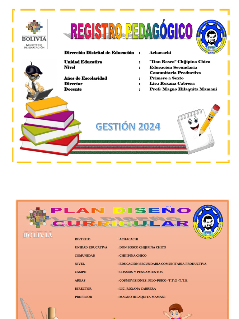 CARATULA DE RISTRO Y PDC 2024 (2) | PDF