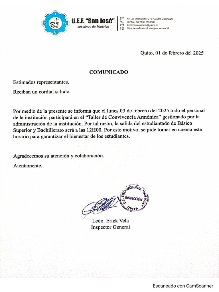 Comunicado 01 Feb | PDF