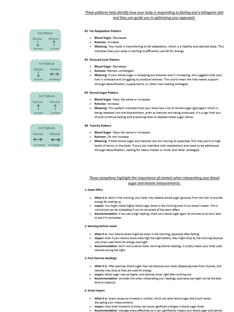 Measuring 4 Patterns & Exceptions | PDF | Hyperglycemia | Medical ...