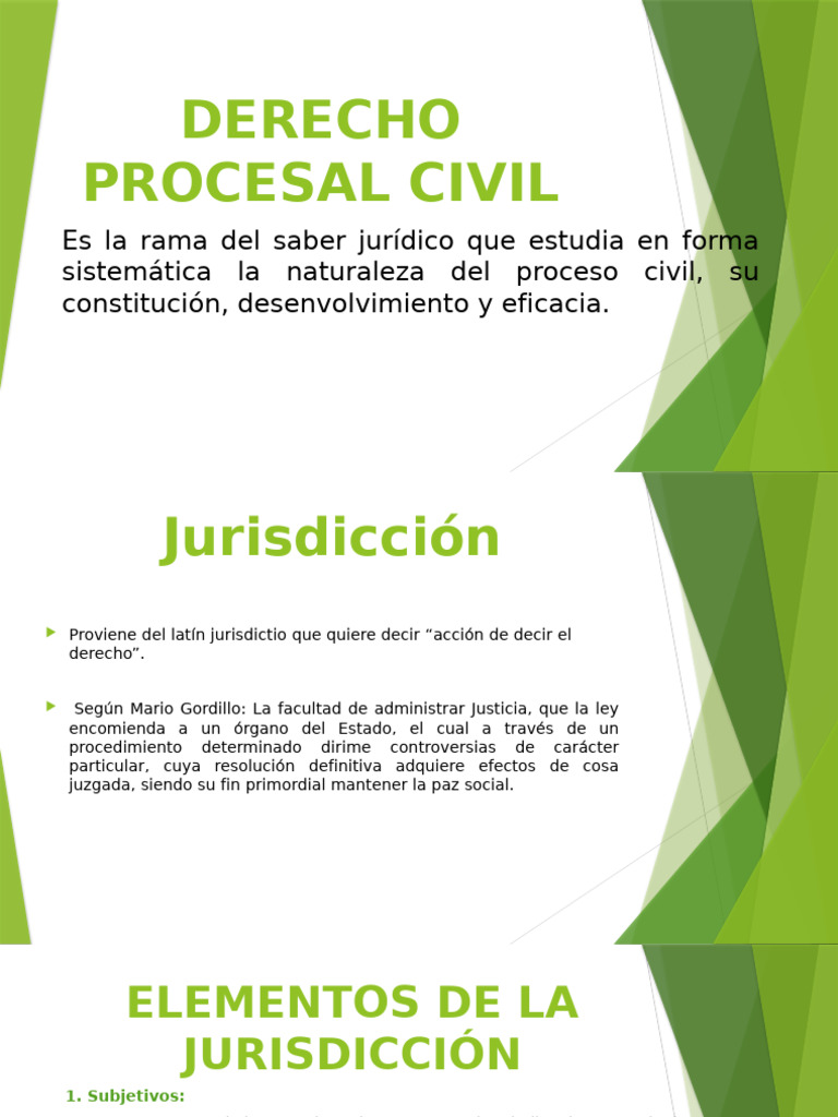Elementos y Poderes de la Jurisdicción Civil | PDF | Jurisdicción | Ley ...