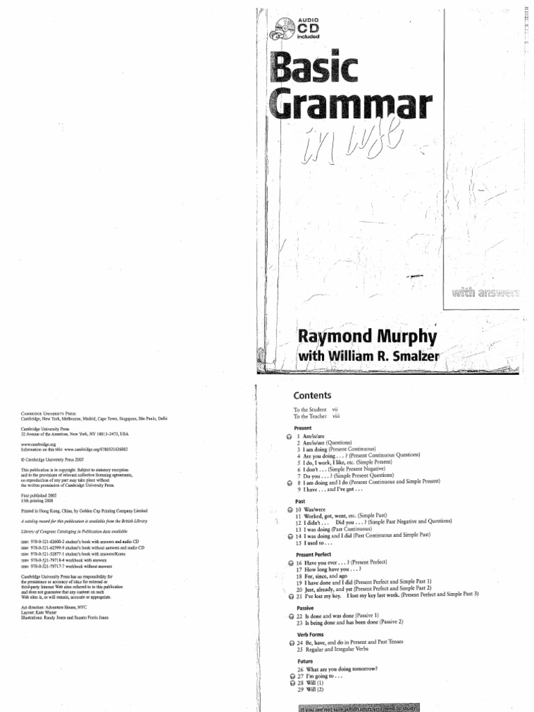 Basic Grammar | PDF