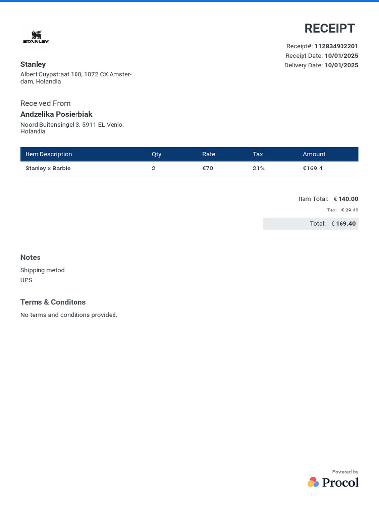 Receipt | PDF