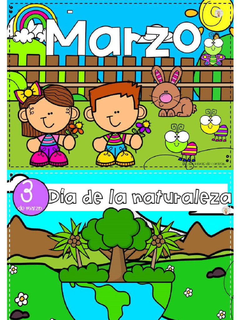 Efemerides Mes de Marzo Nuevos Disenos | PDF