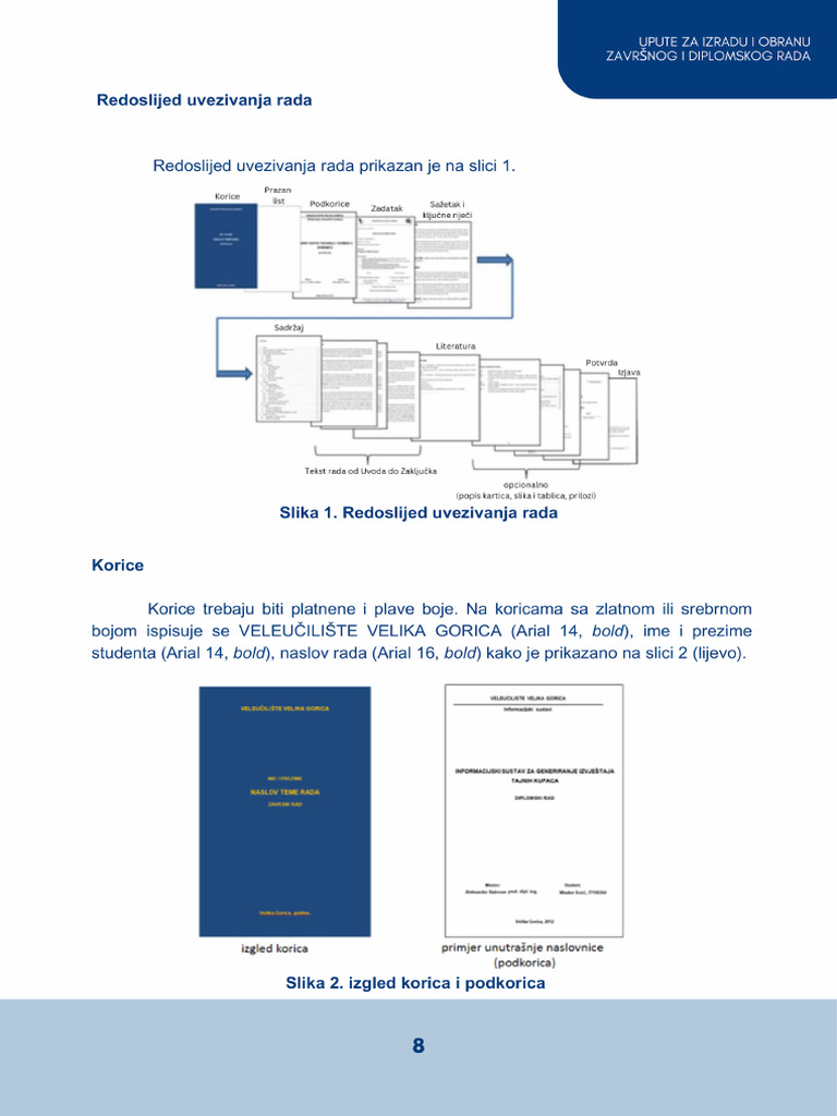 Upute Za Izradu I Obranu Završnog I Diplomskog Rada | PDF