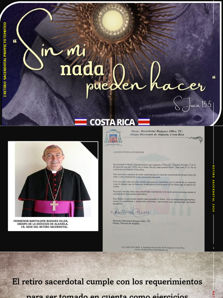 Ret Sacerdotal PT 2024 CR 1. | PDF | Sacerdote | Seminario
