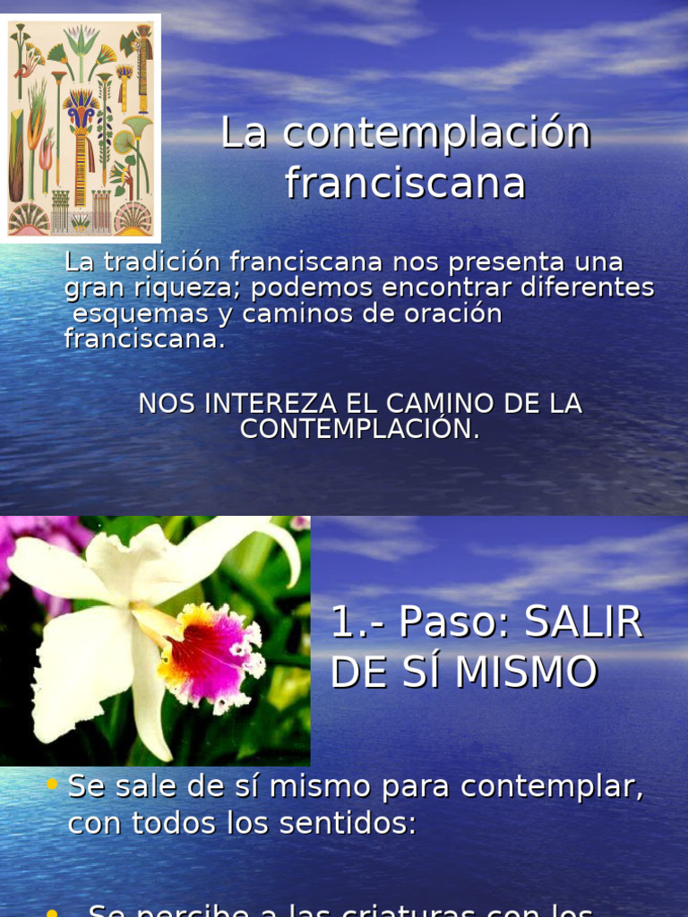 Contemplación en la Tradición Franciscana | PDF | Amor | Dios