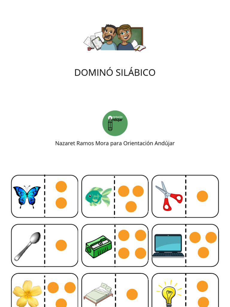 Dominó Silábico para Imprimir PDF | PDF