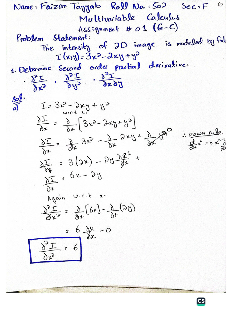 Multivariable Calculus Group C | PDF