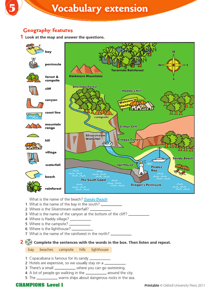 Geography Vocabulary Activities Guide | PDF