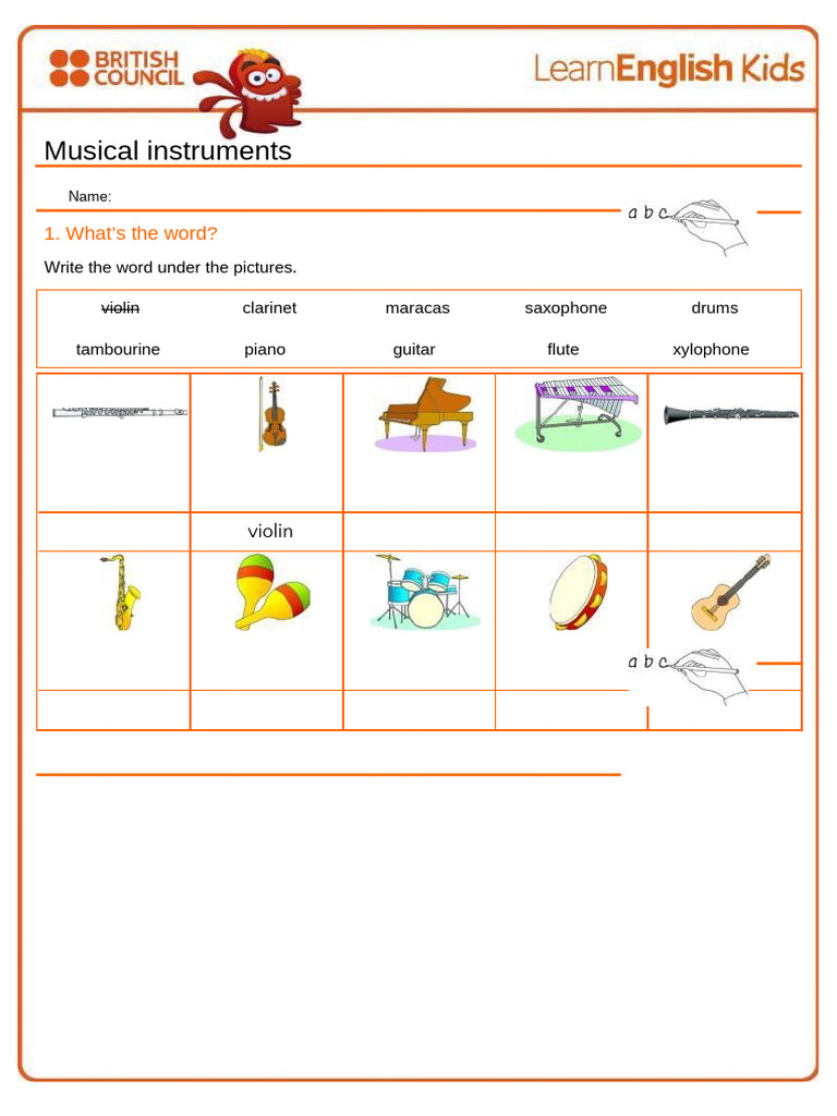 worksheets-musical-instruments-converted | PDF