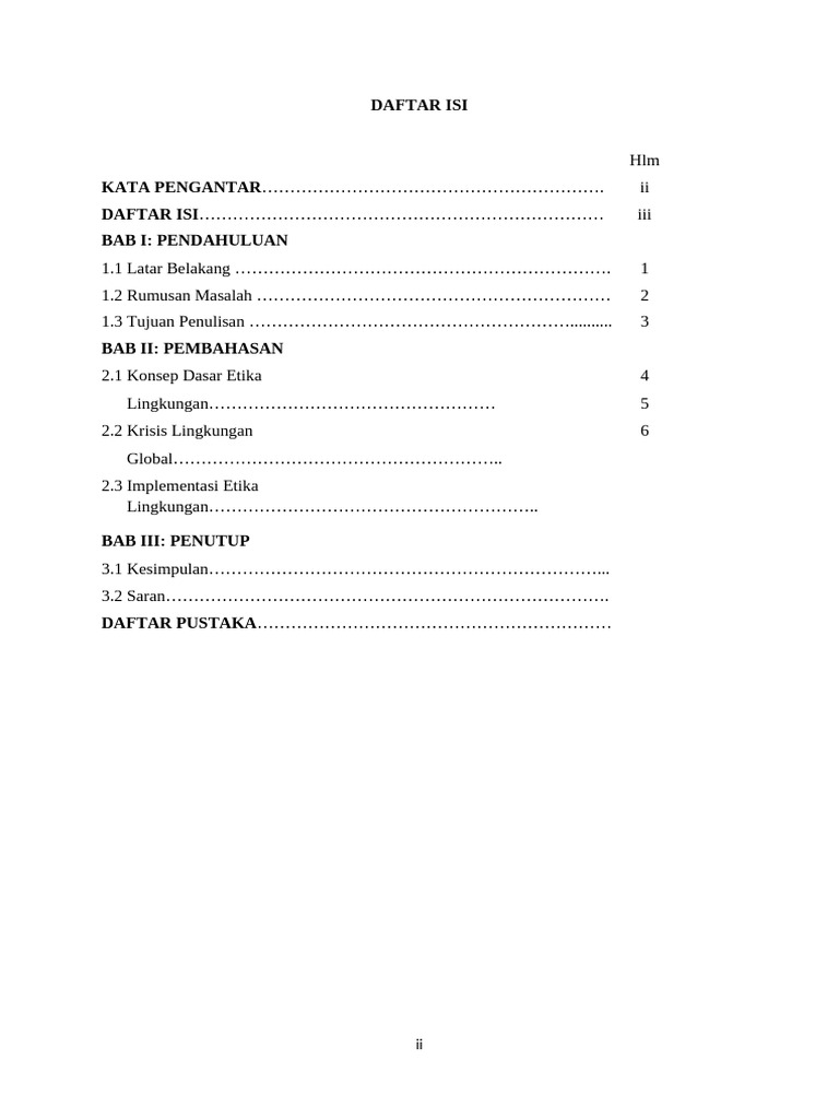 Daftar Isi | PDF