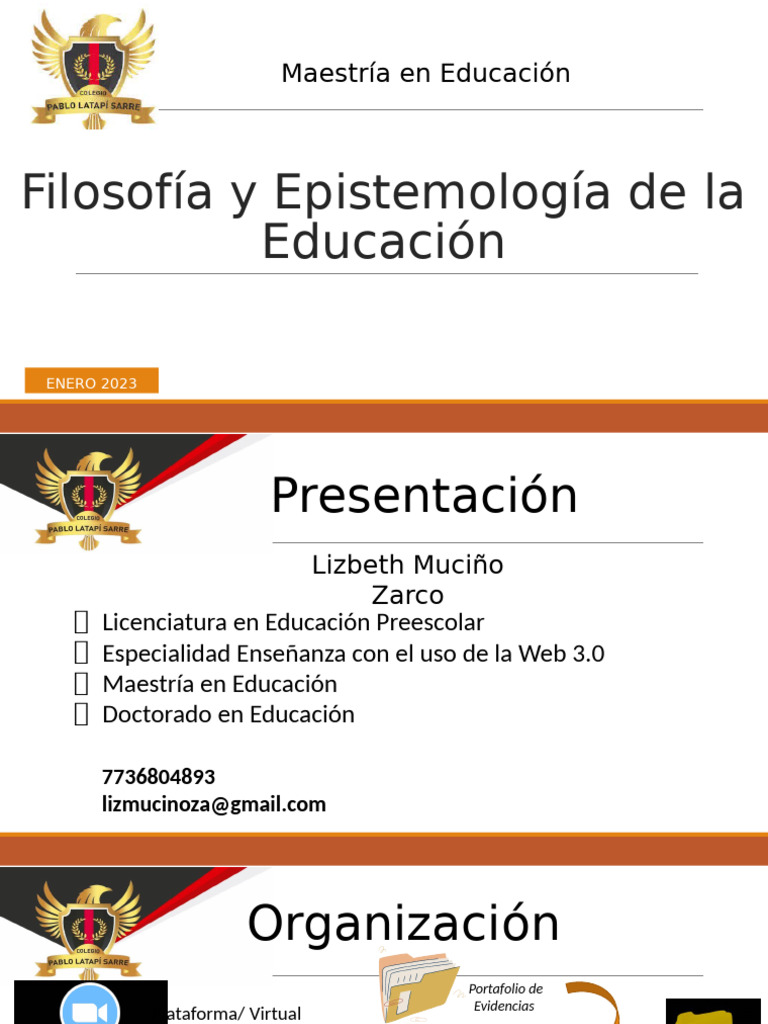 Filosofía y Epistemología de la Educación ENERO | PDF | Conocimiento | Immanuel Kant