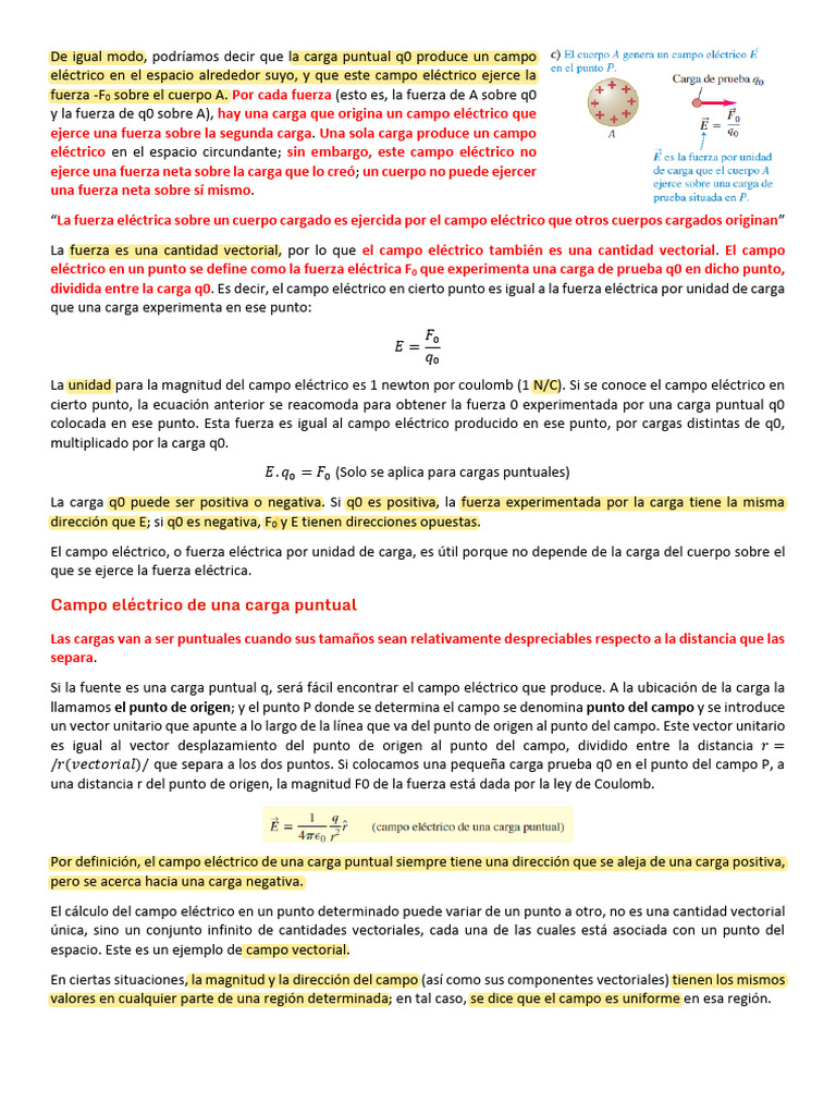 Unidad Nº1 Carga Eléctrica y Campo Eléctrico-5 | PDF | Vector Euclidiano | Fuerza