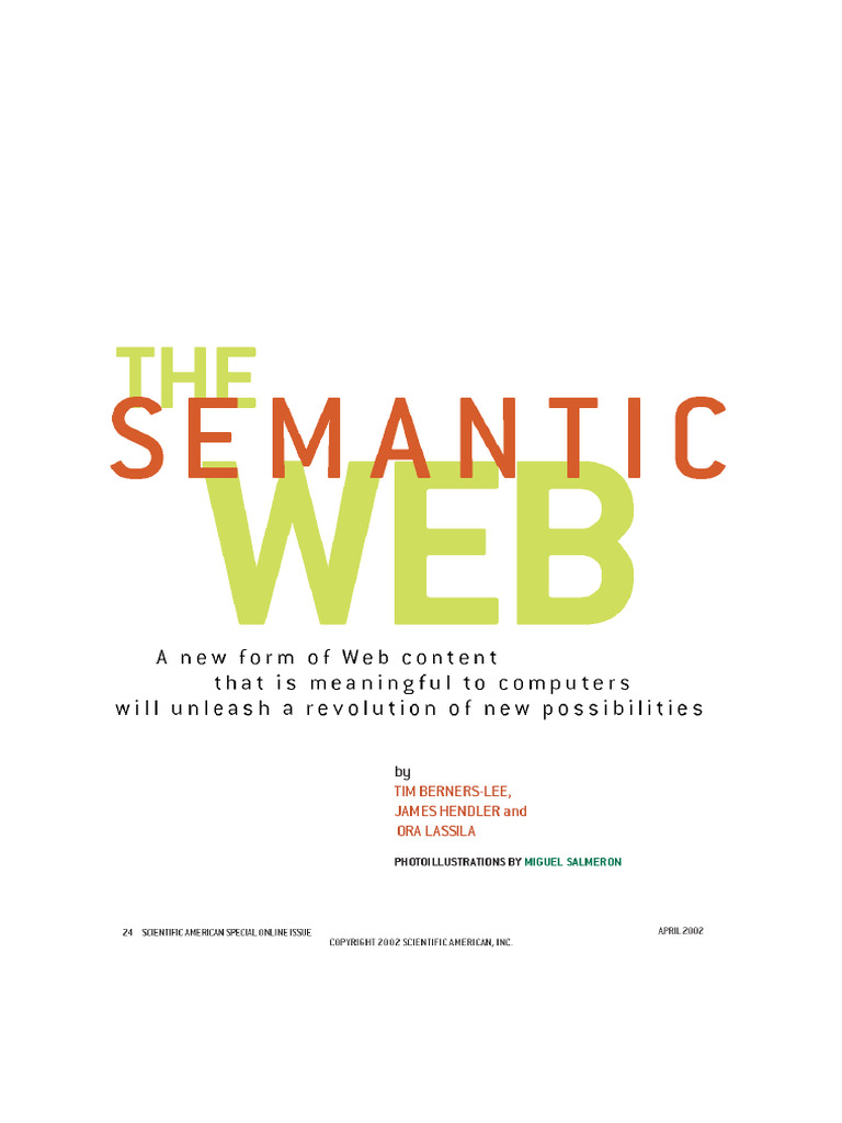 BERNERS-LEE_HENDLER_LASSILA_The semantic WEB | PDF