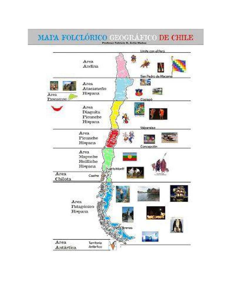 8° Mapa Folclorico de Chile | PDF