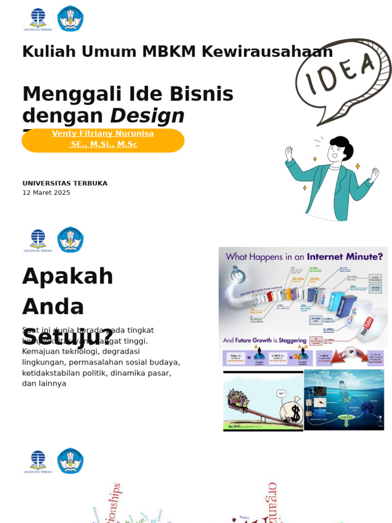 Kuliah Umum Design Thinking Dalam Menggali Ide Bisnis | PDF