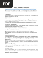 21 Disabilities Under RPWD Act 2016 | PDF | Visual Impairment ...