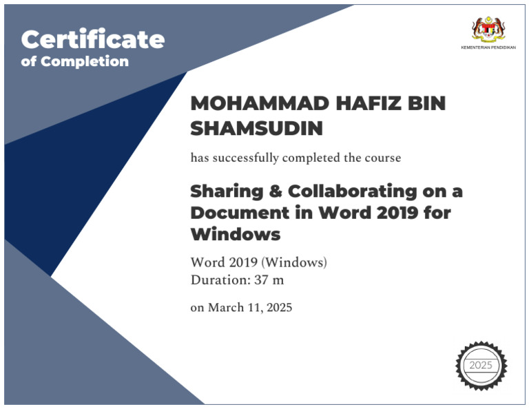 Sharing & Collaborating On A Document in Word 2019 For Windows | PDF