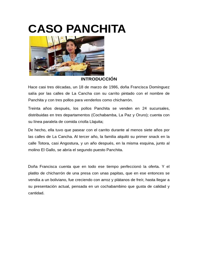 Historia y desafíos del caso Panchita | PDF | Análisis FODA