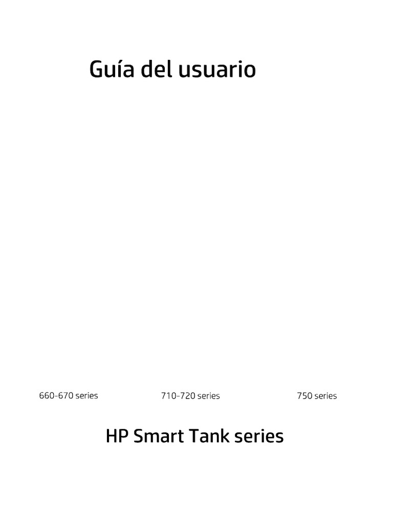 HP Smart Tank Series | PDF