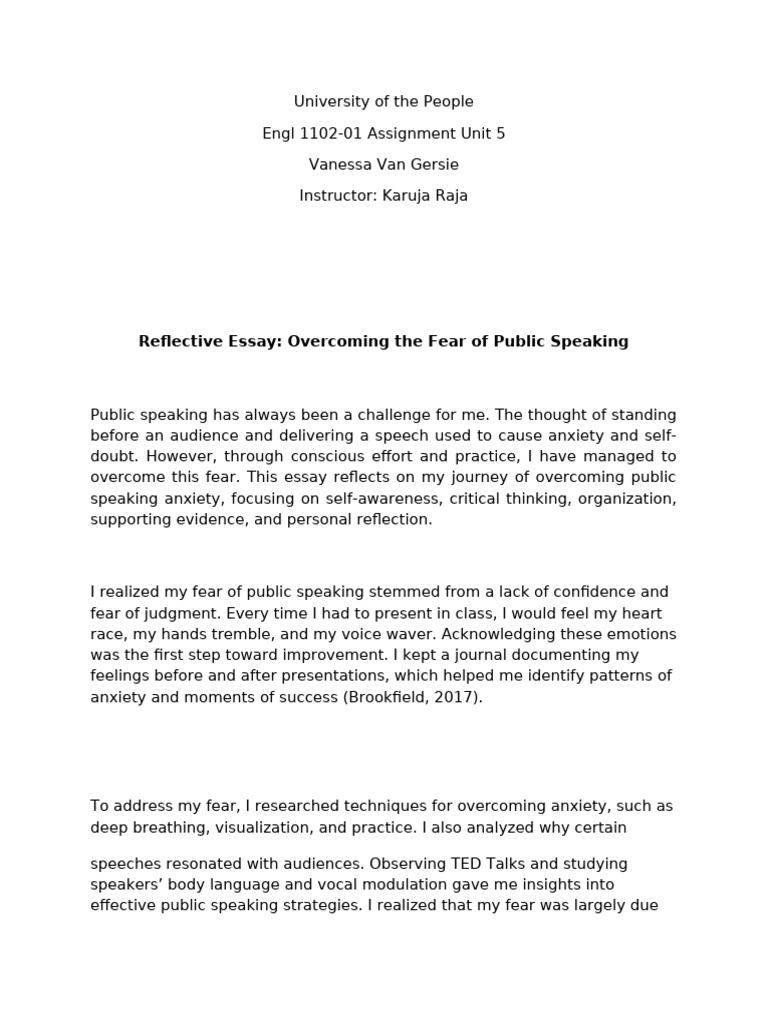 Overcoming Public Speaking Anxiety | PDF | Public Speaking | Fear