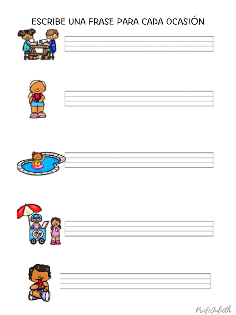 Escribe Una Frase para Cada Ocasión | PDF