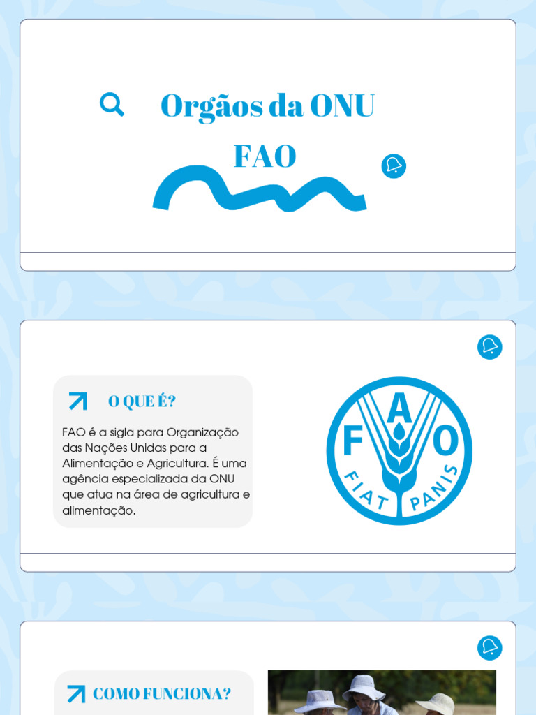 Orgãos Da ONU FAO | PDF