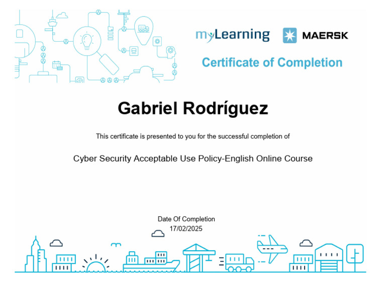 Certificate Cyber Security | PDF