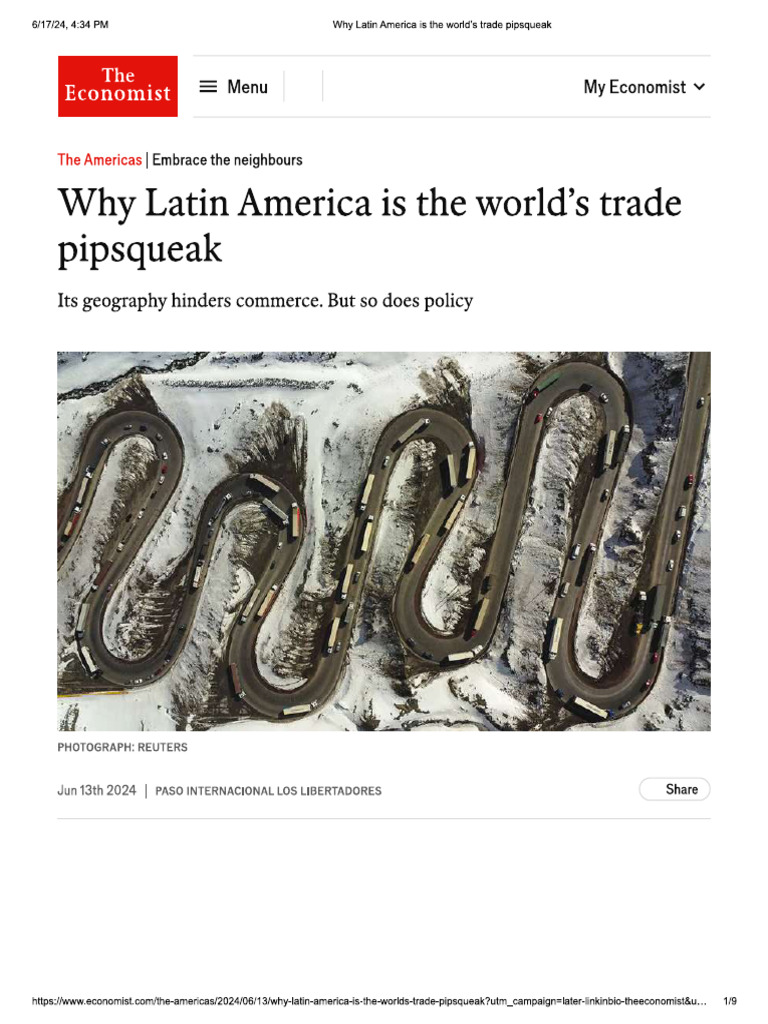 Why Latin America Is The Worlds Trade Pipsqueak | PDF