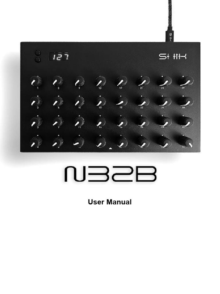N32B MIDI Controller User Manual | PDF | Usb | Booting