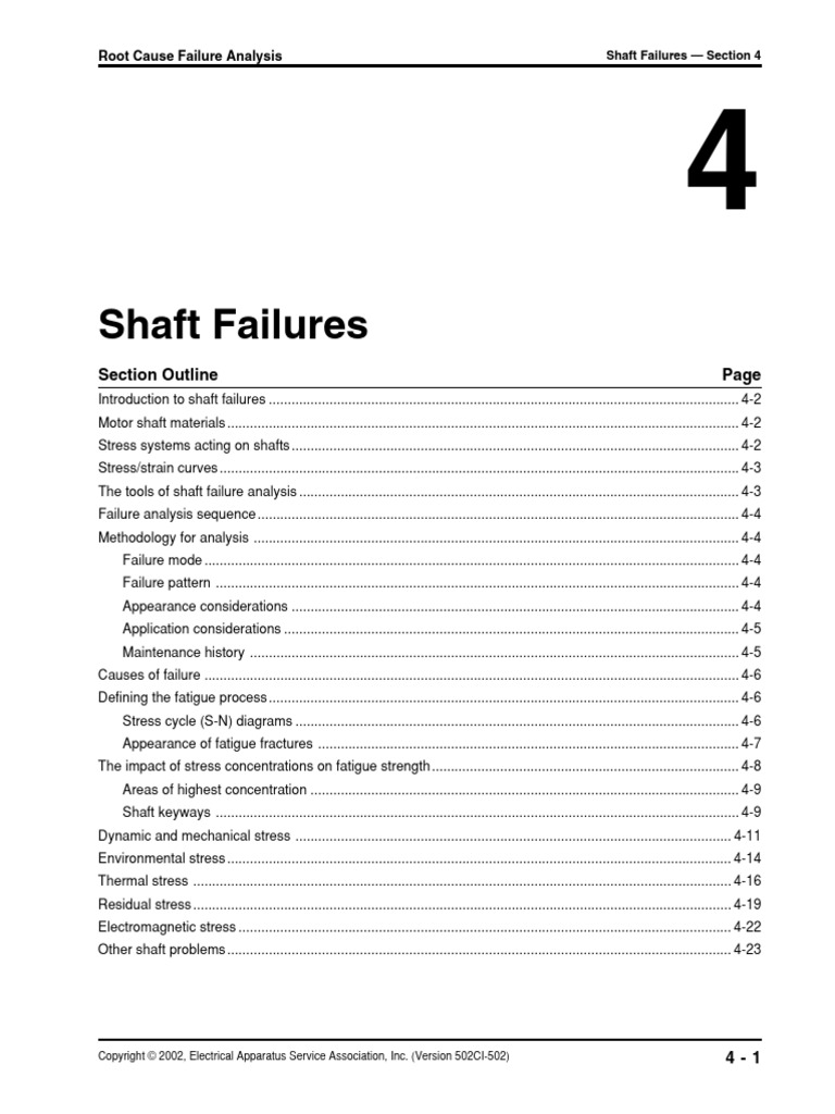 Electrical Motor Shaft Failure 1741398008 | PDF | Deformation ...