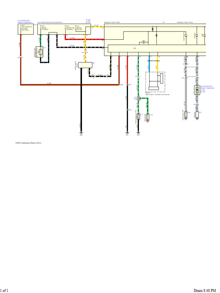Combination Meter (4JA1) | PDF | Vehicle Industry | Transport