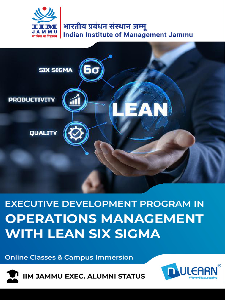 Lean Six Sigma for Operations Management | PDF | Analytics | Six Sigma