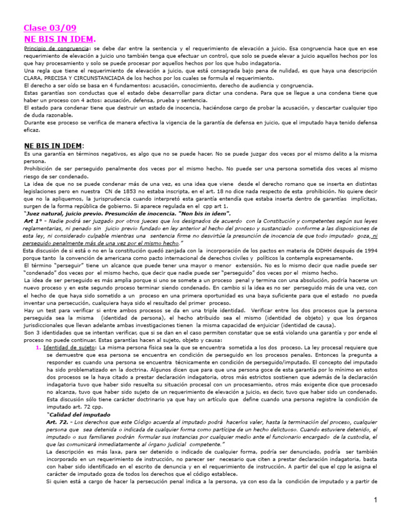 Ne Bis in Idem | PDF | Violación | Jurisdicción